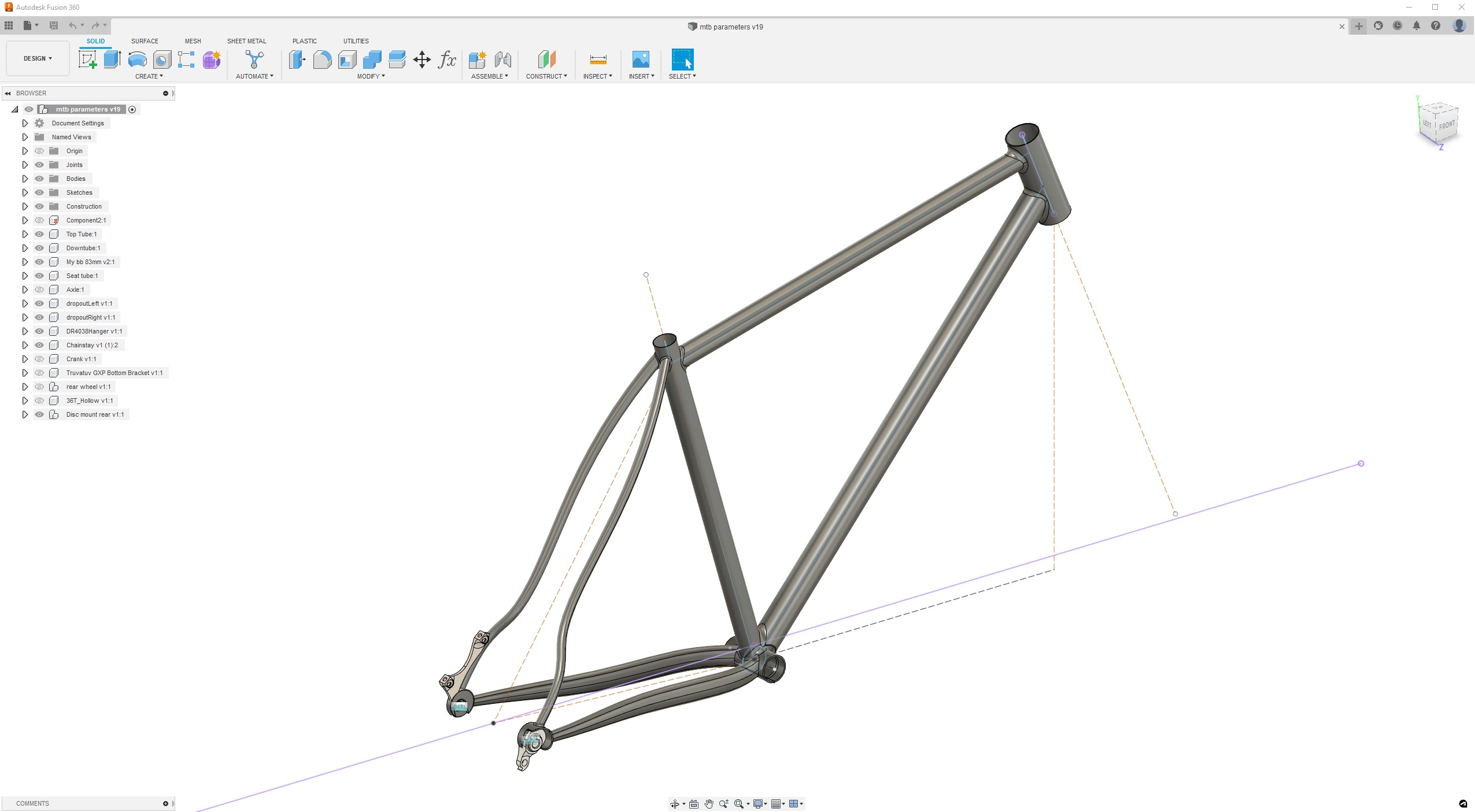 [Video Tutorial] Drawing a real mountain bike in fusion360 - CAD ...